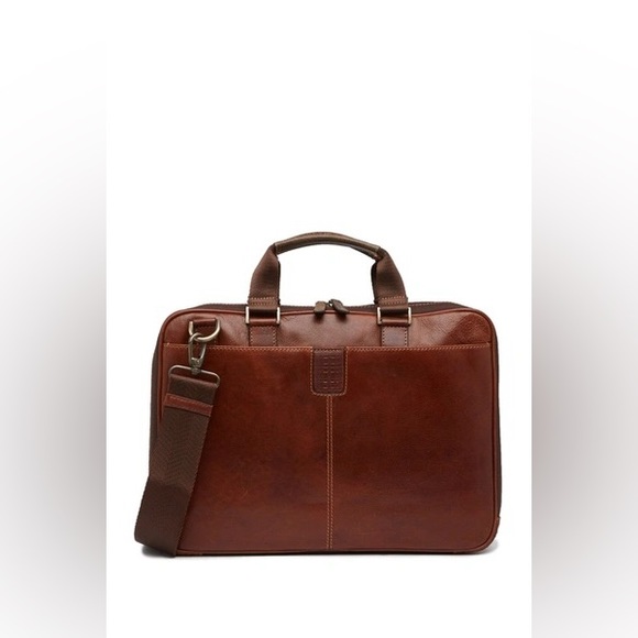 Boconi | Bags | Boconislim Zipster Laptop Briefcase In Cognac 6x11 ...